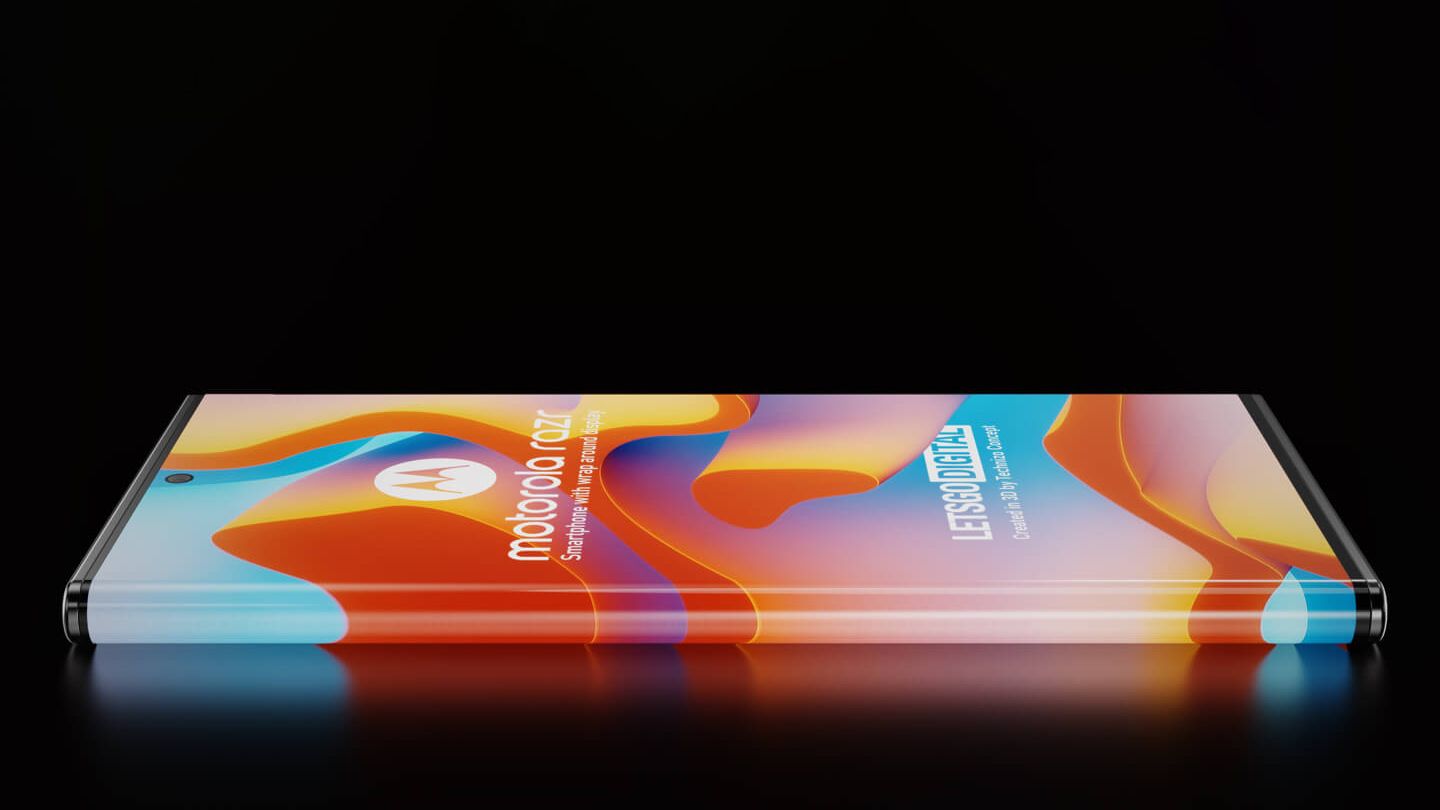 Motorola smartphone with innovative wrap-around display in new renders ...