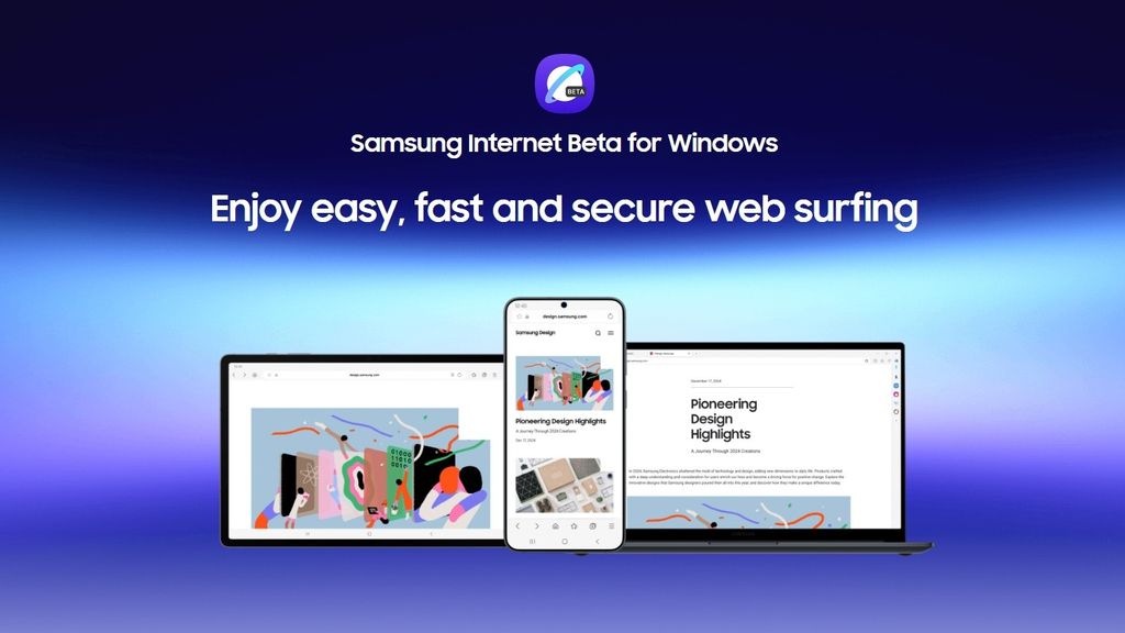 Samsung Internet beta launches on PC, bridging Galaxy experience with ...