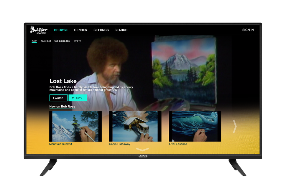 Vizio SmartCast Launches Cinedigm’s Bob Ross Channel | Next TV