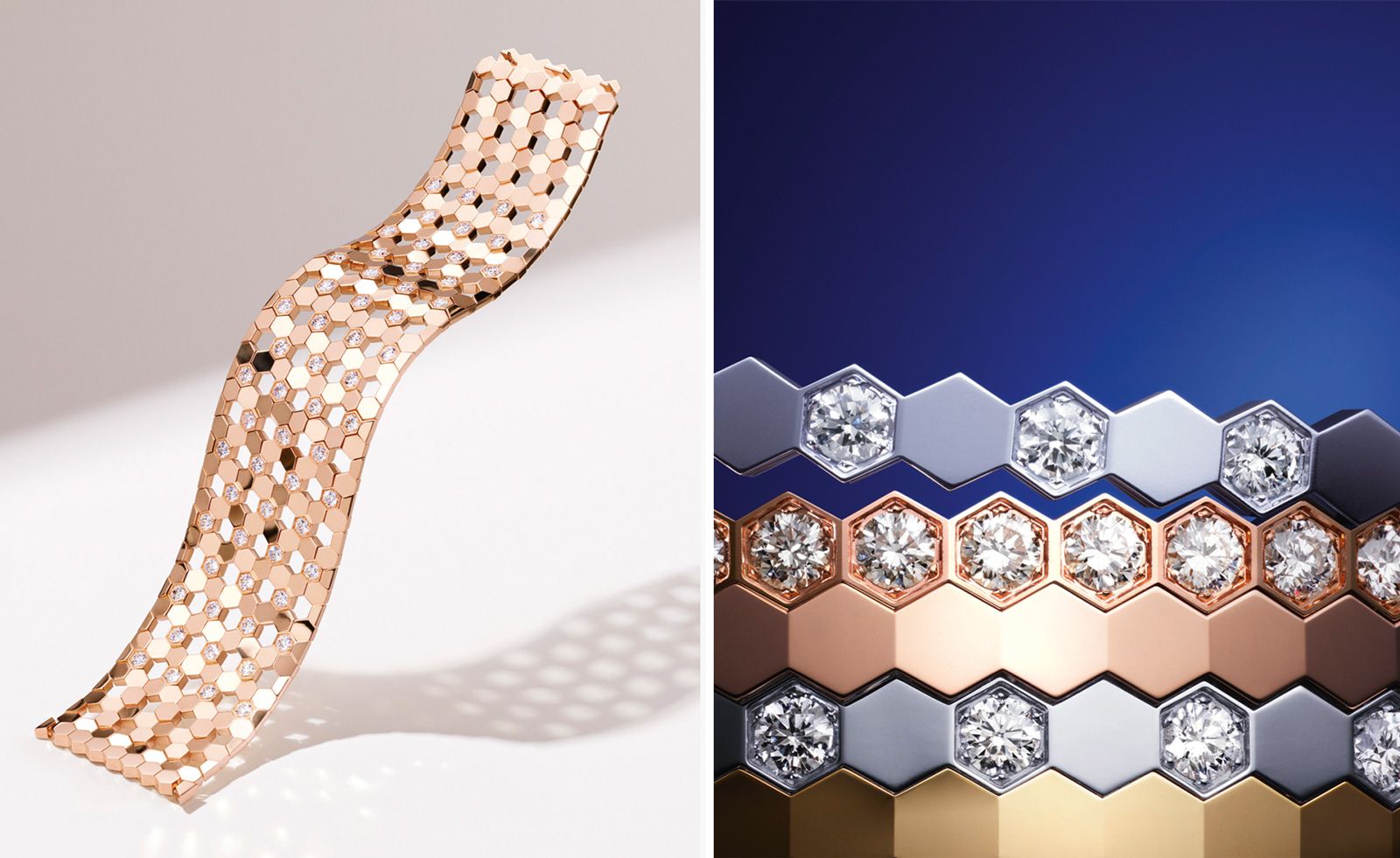 Chaumet draws honeycombs in fluid gold and diamonds | Wallpaper*