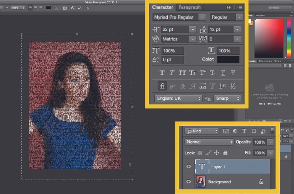 Learn how to merge text into portraits with this fun Photoshop project ...