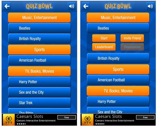 Quiz Bowl, an online trivia game for Windows Phone 8 | Windows Central