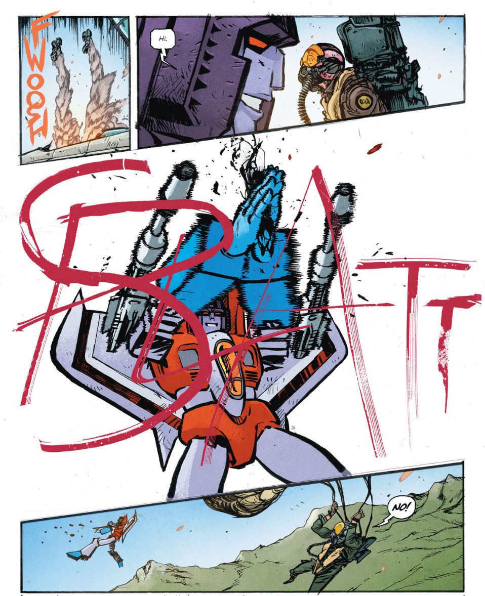 Splatt! Starscream delivers the comic book kill of the year in ...
