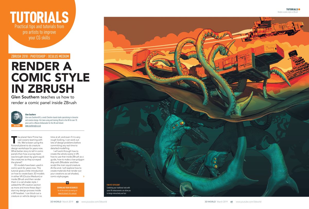 Master comic art with issue 244 of 3D World | Creative Bloq
