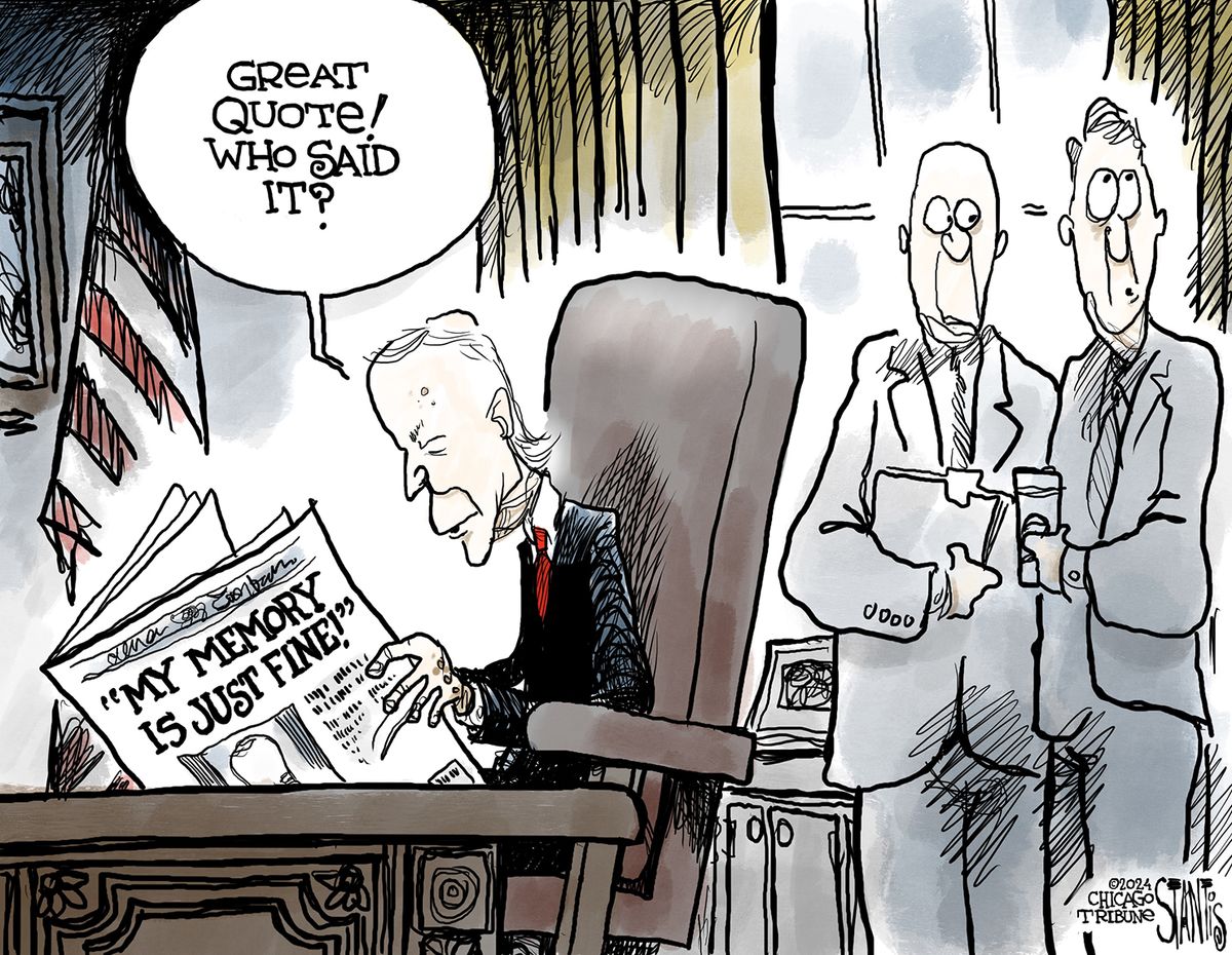 5 absent-minded cartoons on the Hur Report fallout | The Week
