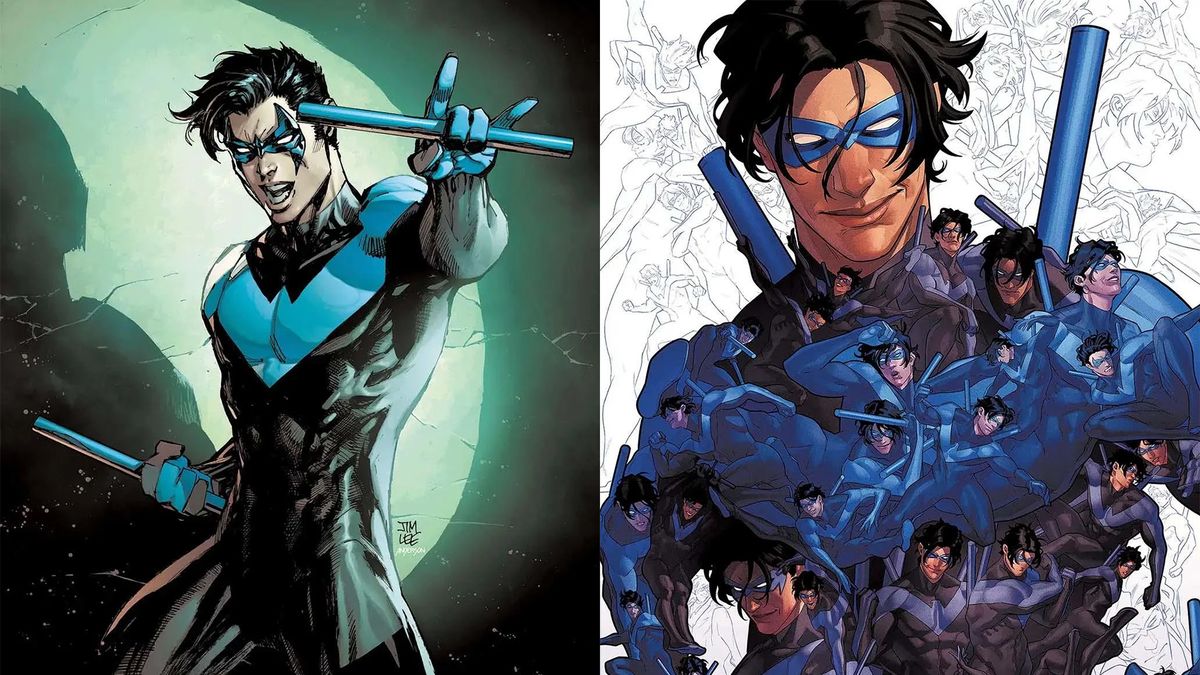 Official DC art revives flamboyant Nightwing costume | Creative Bloq