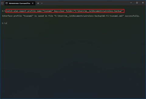 How to manage wireless networks with Command Prompt on Windows 10 ...