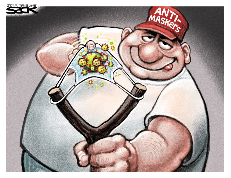 5 scathing cartoons about America's partisan mask fight | The Week