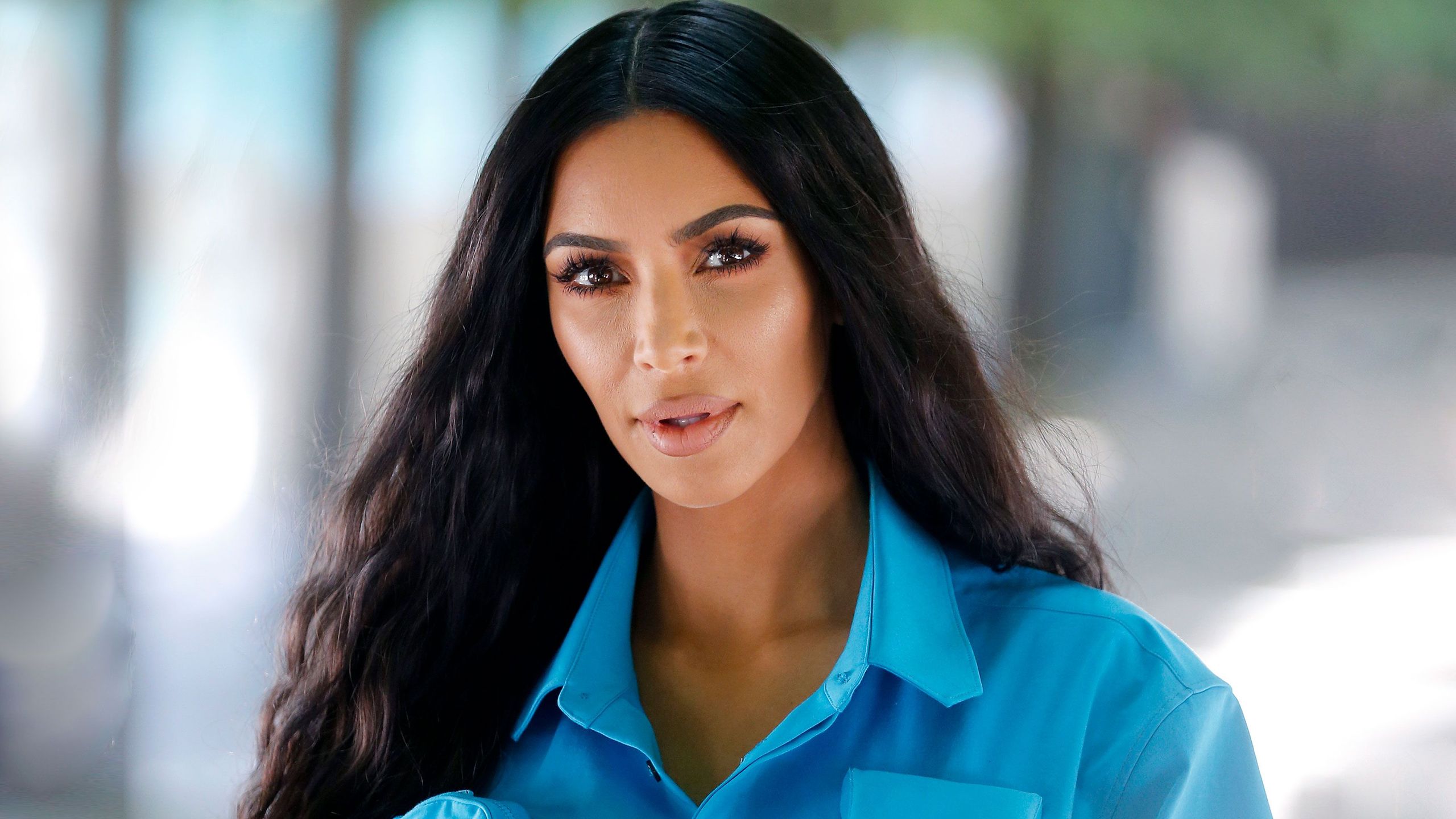 Kim Kardashian Just Got a Blunt Bob - Kim Kardashian Haircut | Marie Claire