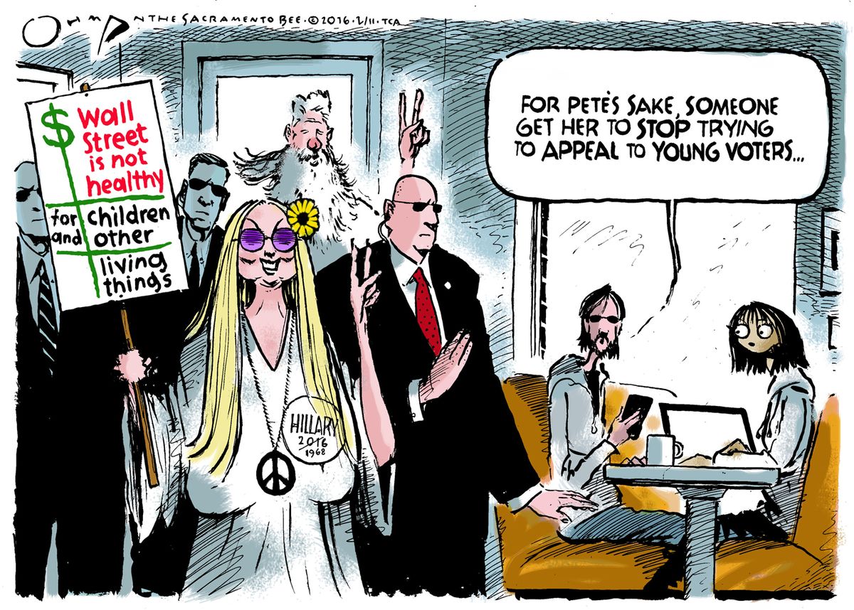 Political cartoon U.S. Hillary 2016 | The Week