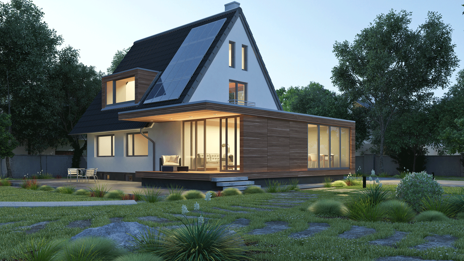 An oak frame future-proofed home built with space for all the family ...