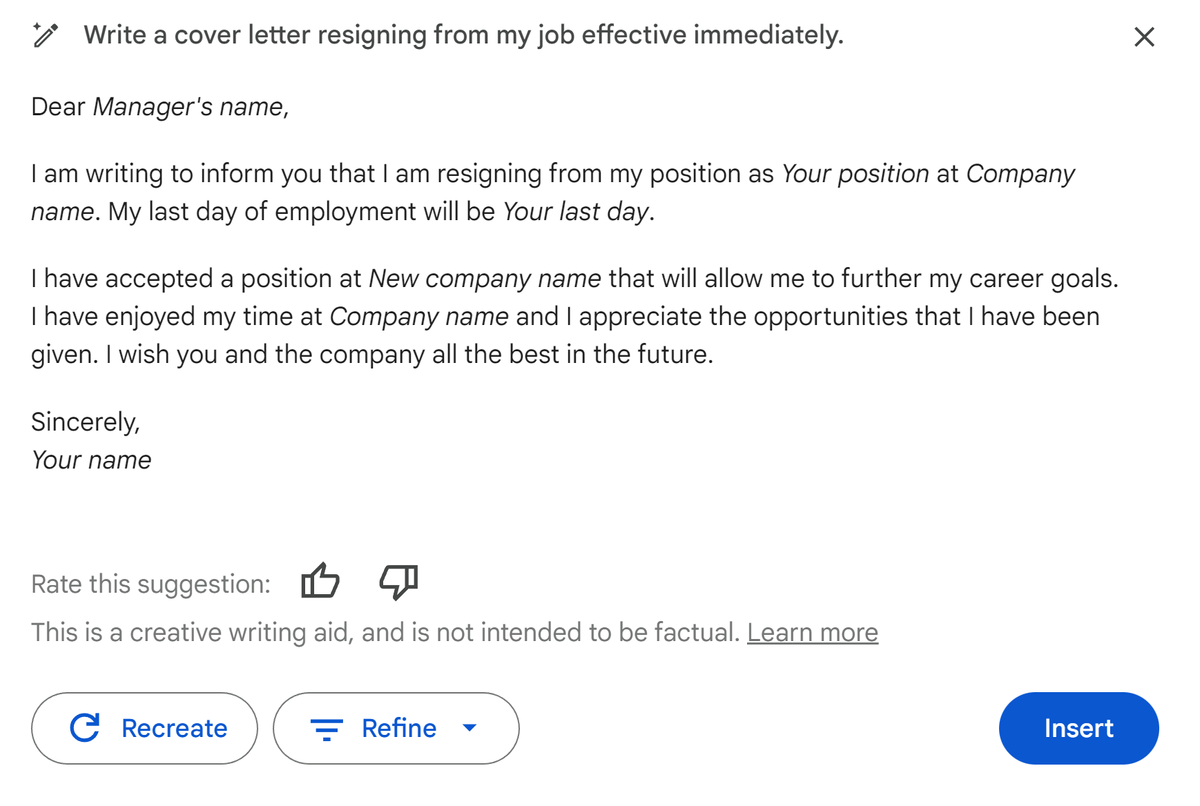 Google's AI ‘Help Me Write’ Feature Wants to Do the Writing for You ...