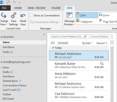 How To Turn Off Message Preview In Outlook 2013 | Tips and Tricks ...