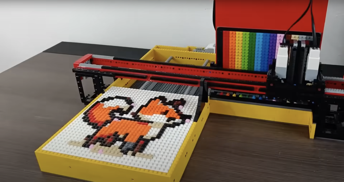 I’m blown away by this ingenious AI-powered Lego mosaic printer ...