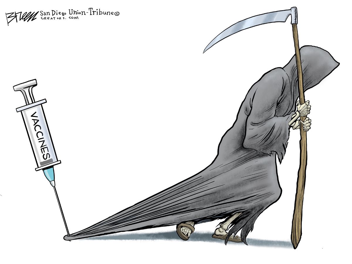 Editorial Cartoon World COVID vaccines | The Week