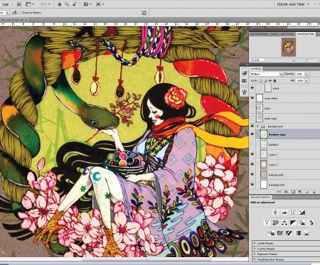 Enhance traditional ink work digitally | Creative Bloq