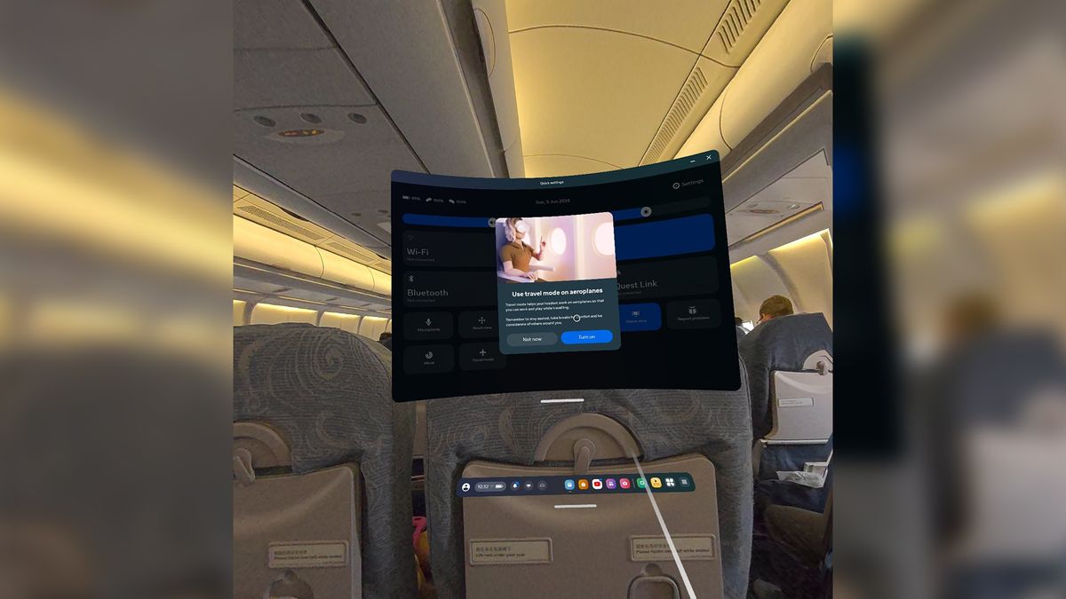 I tested Meta Quest 3’s Travel Mode on a 15-hour flight, and it puts ...