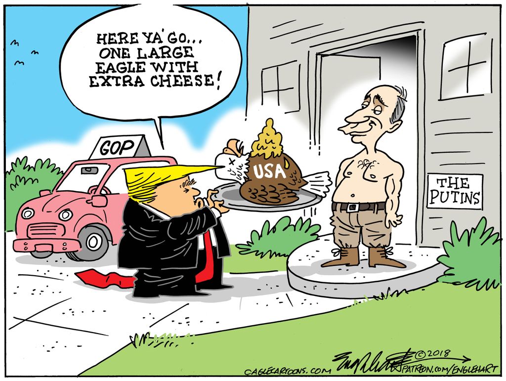 Political Cartoon U S Trump Putin Summit Eagle The Week