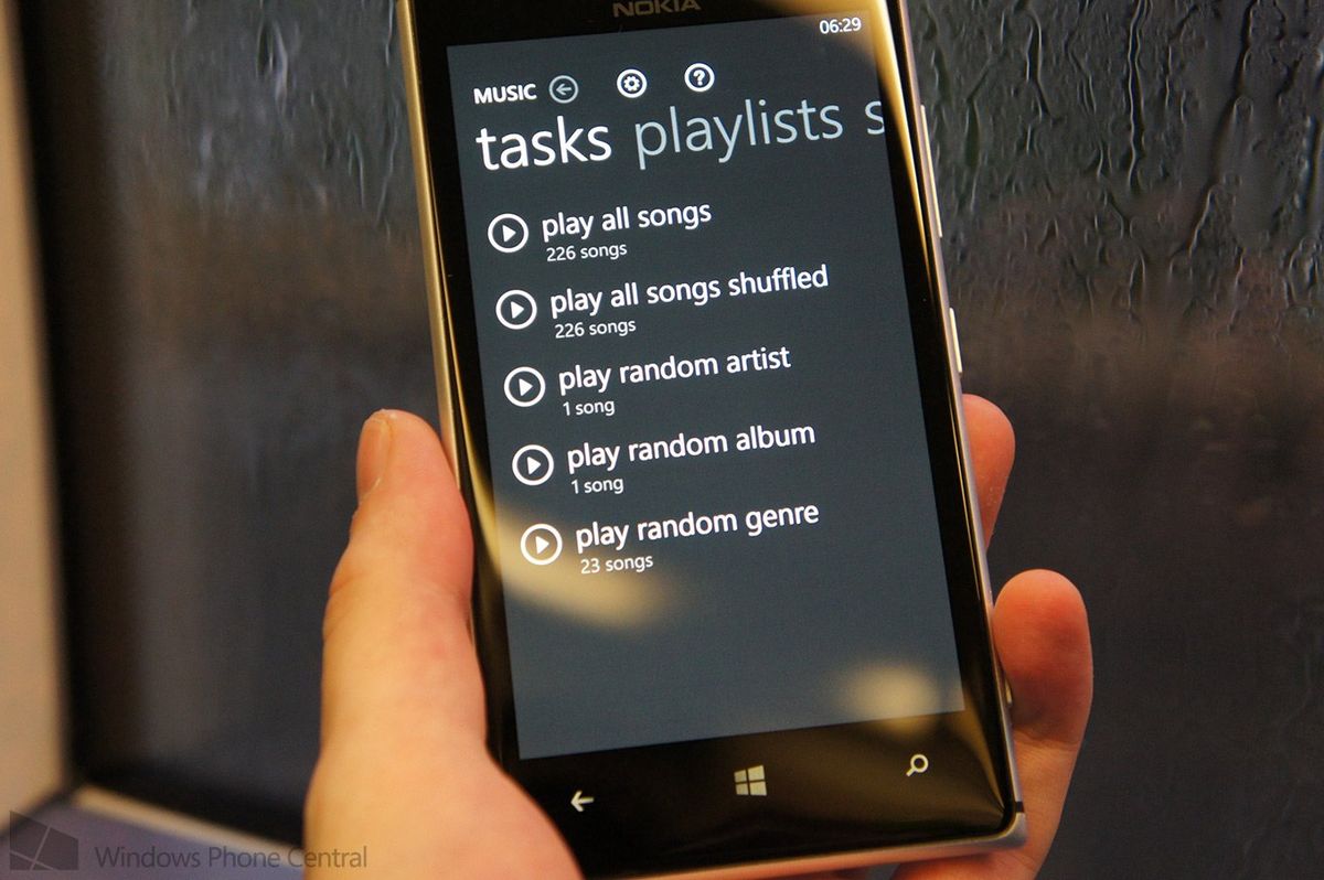 Swipe Tunes for Windows Phone enables you to control your music with ...