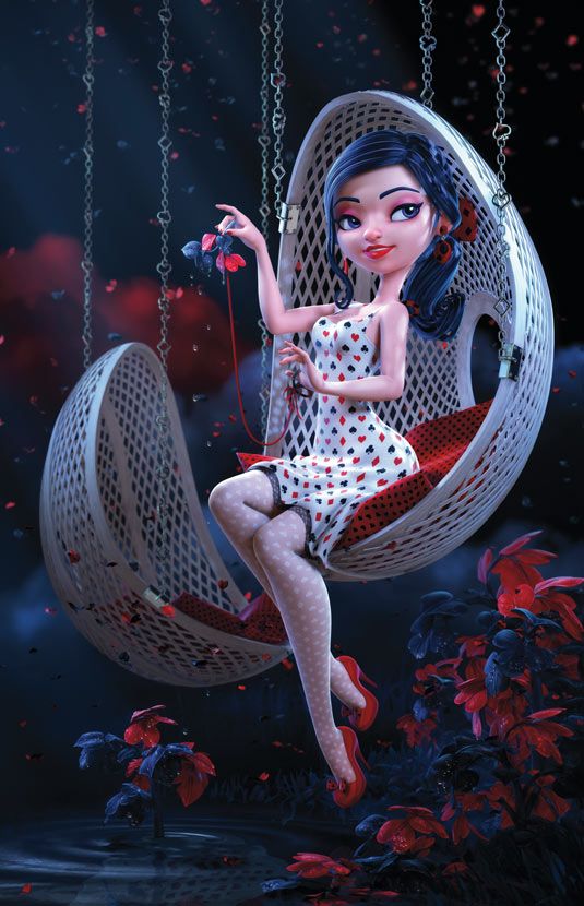 Vintage-style pin-up character is a 3D delight | Creative Bloq