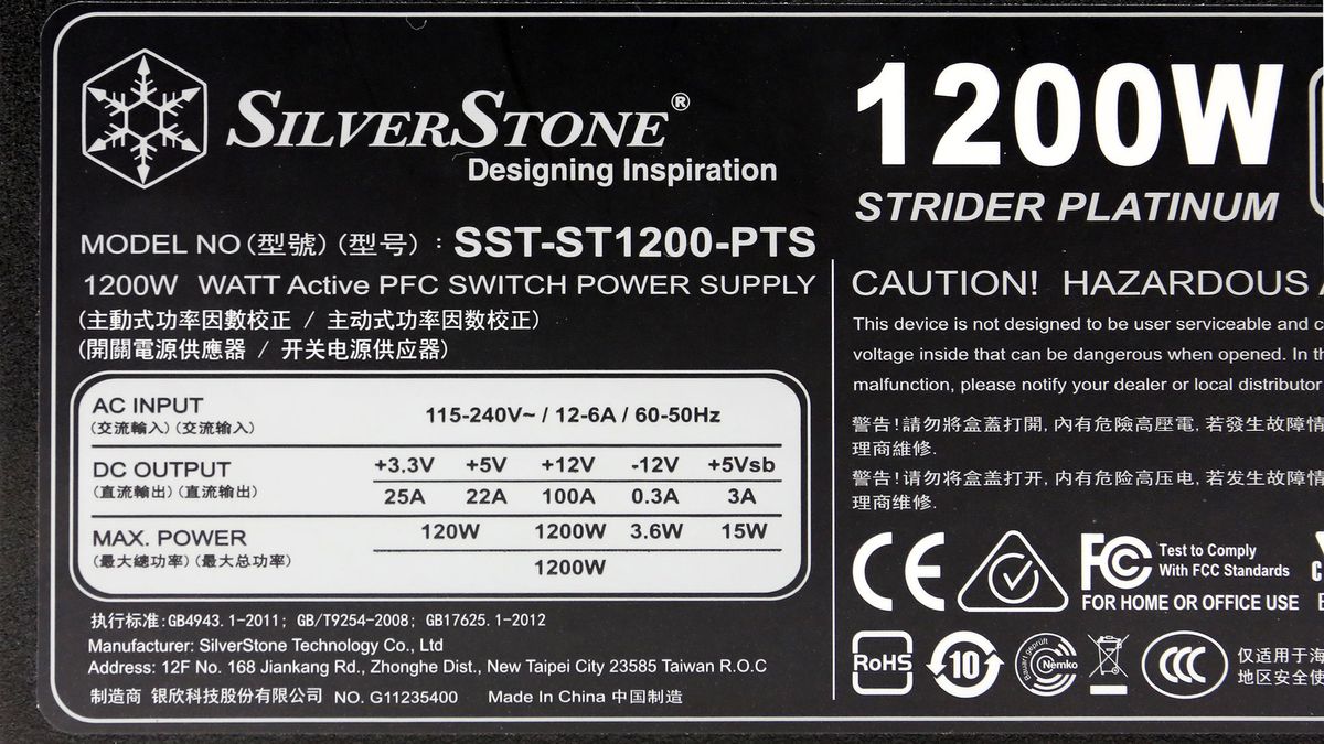 SilverStone ST1200-PTS PSU Review: Compact But Powerful - Tom's ...