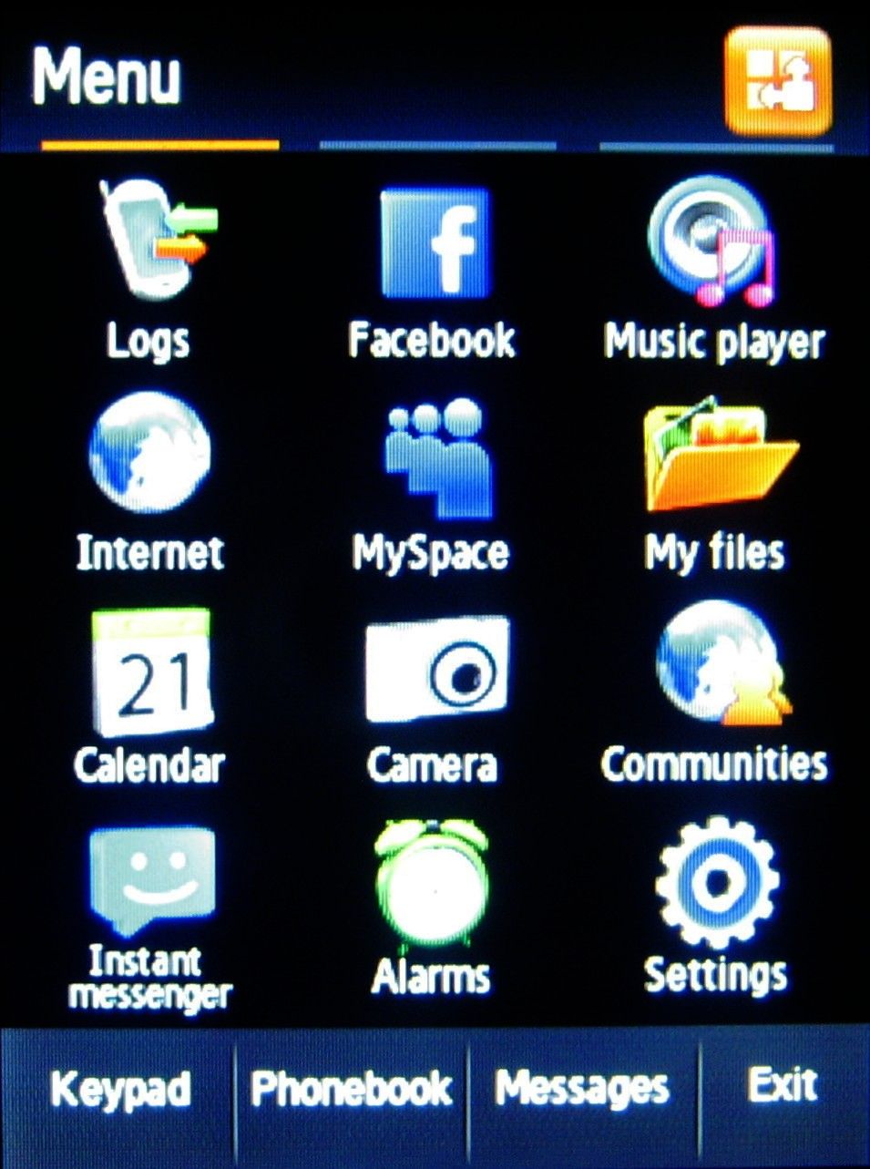 Samsung Genio Slide: User interface - Samsung Genio Slide review - Page ...