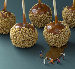 Artist depicts tiny people in a world of food | Creative Bloq