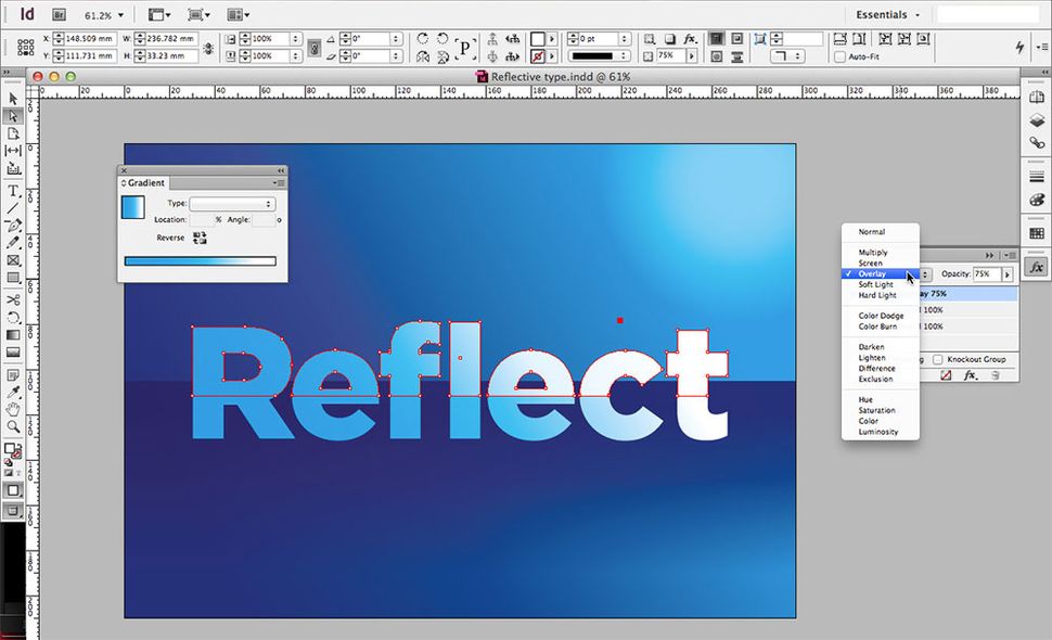 How to create reflective typography in InDesign | Creative Bloq