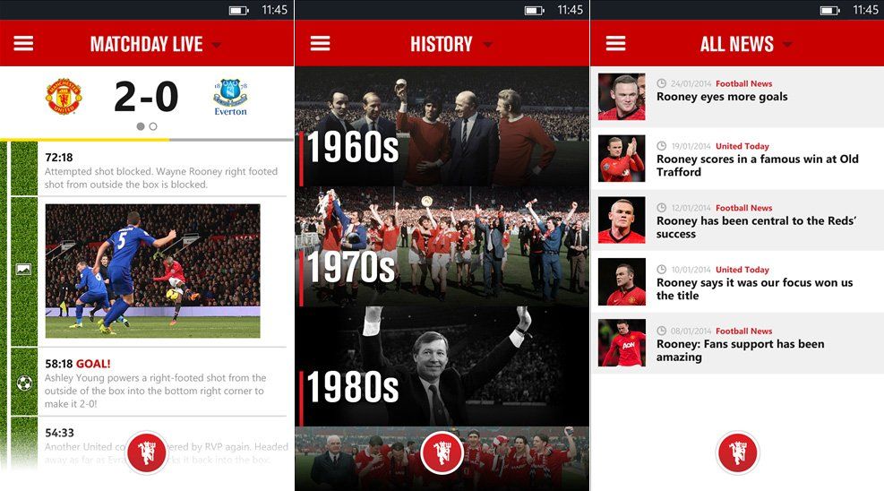 Official Manchester United app gets released, but not everyone can ...