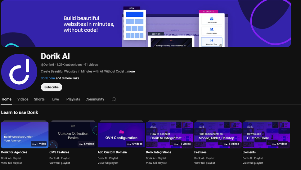 Dorik AI website builder review 2024 | TechRadar