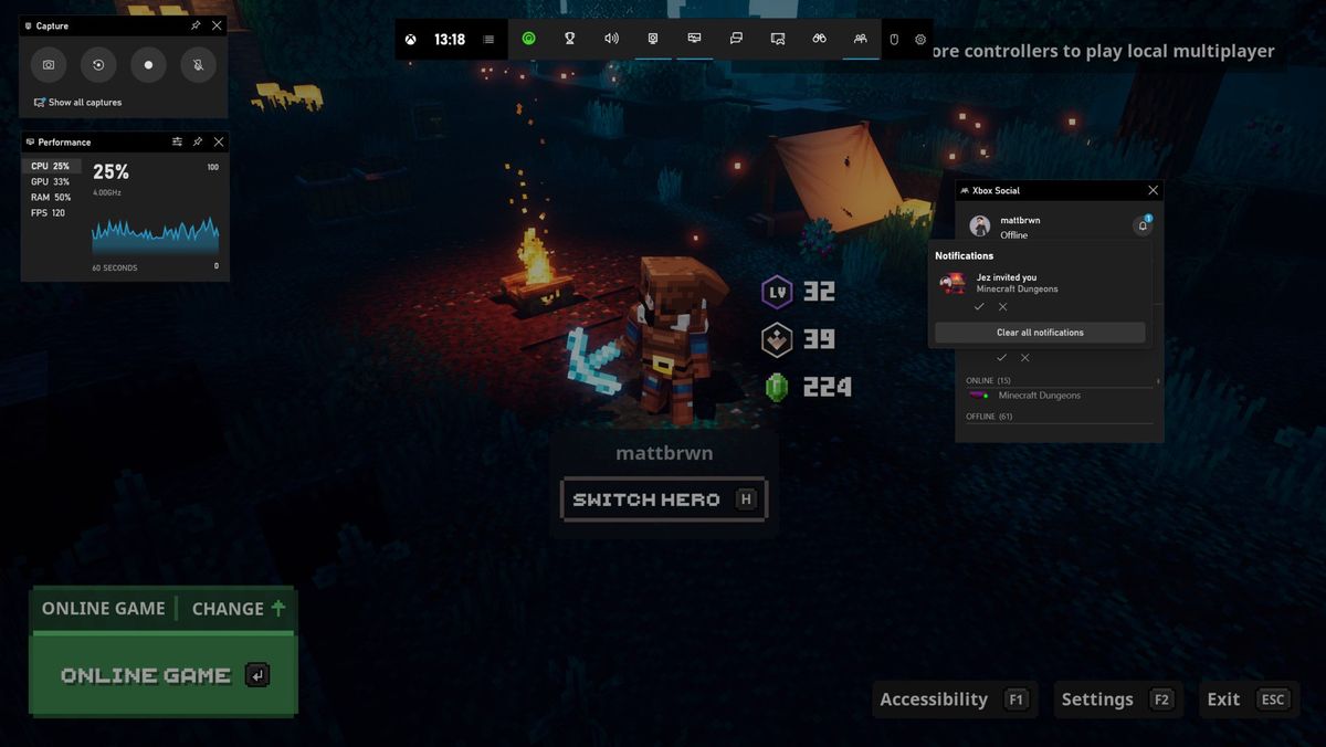 How to play Minecraft Dungeons cross-play early with this easy glitch ...