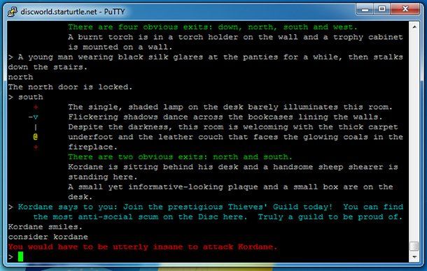 A quick tour of Discworld MUD, one of the longest-running online games ...