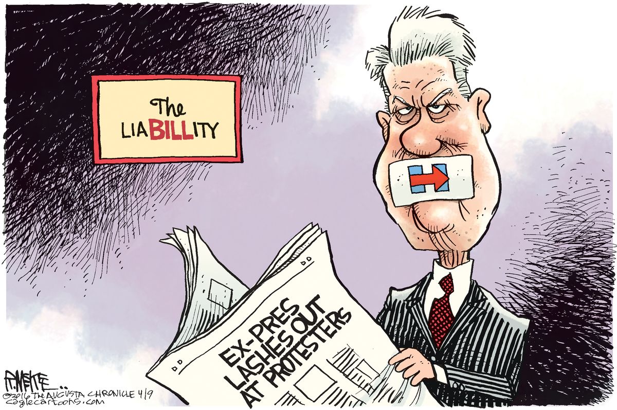 Political Cartoon U.S. Hillary Bill | The Week
