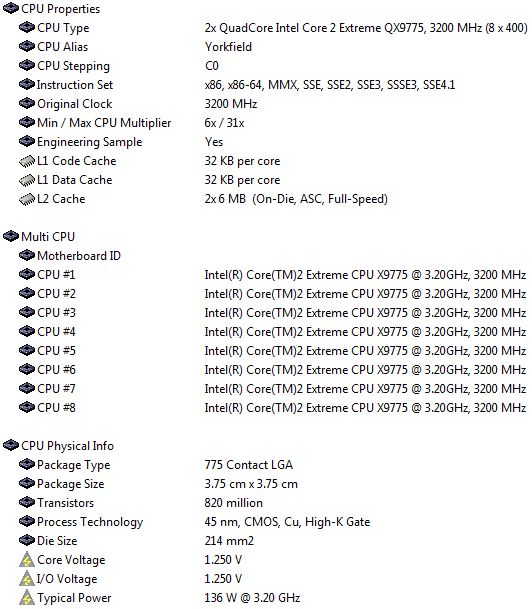 Processors: Intel Core 2 Extreme QX9775 - Intel Skulltrail Part 2 ...