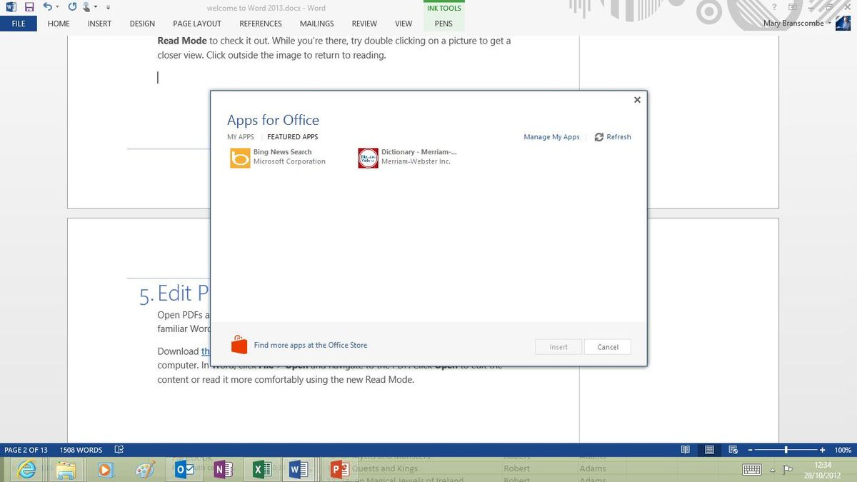 Word 2013 - Microsoft Office 2013 review - Page 2 | TechRadar