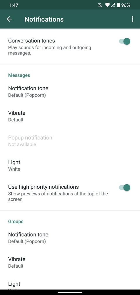 How to manage notification settings in WhatsApp for Android | Android ...