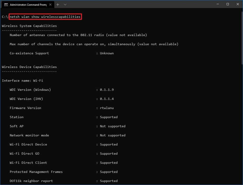 How to manage wireless networks with Command Prompt on Windows 10 ...