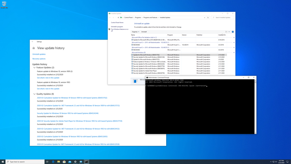 How to uninstall a Windows 10 update | TechRadar