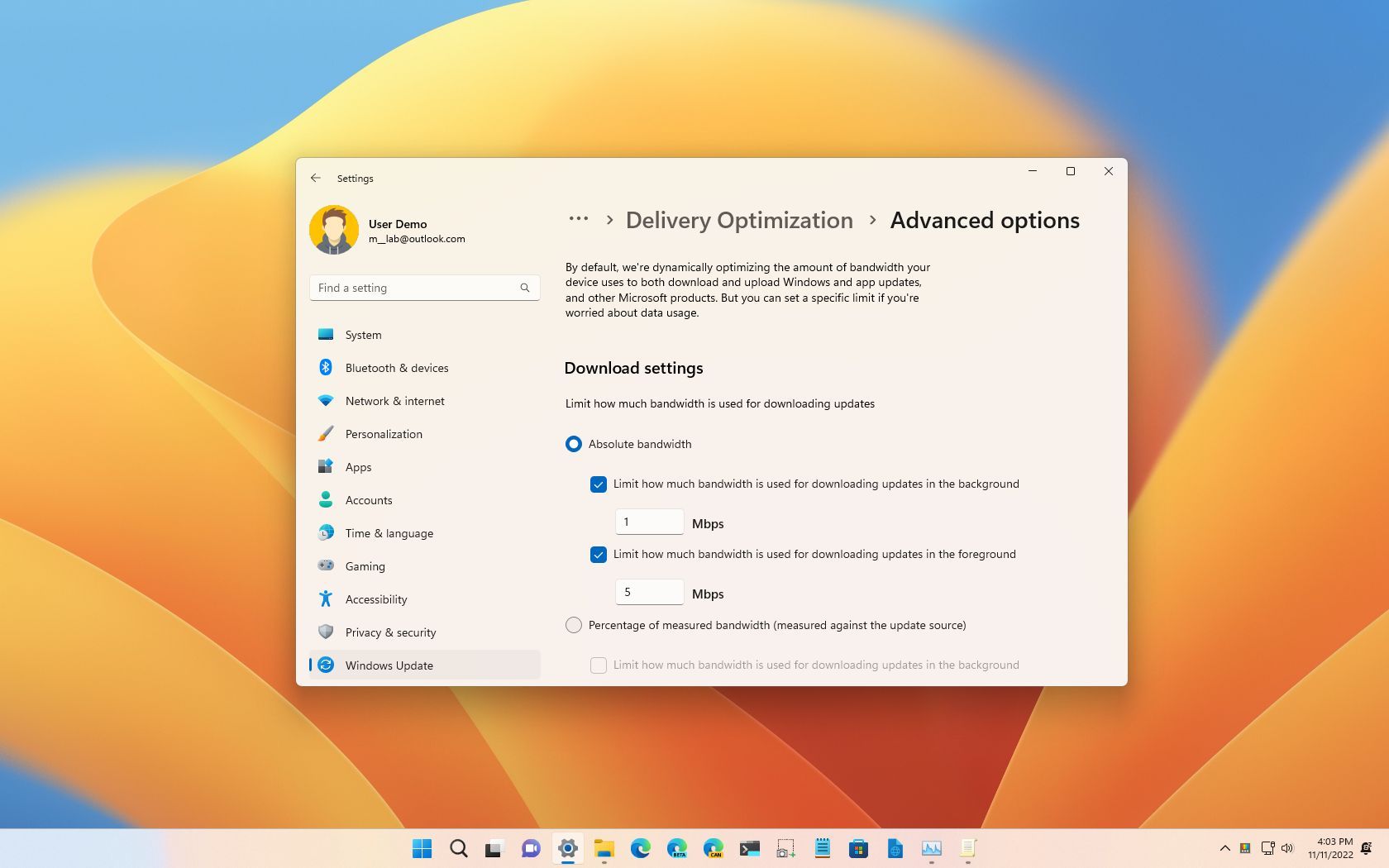 How to restrict bandwidth for updates on Windows 11 | Windows Central