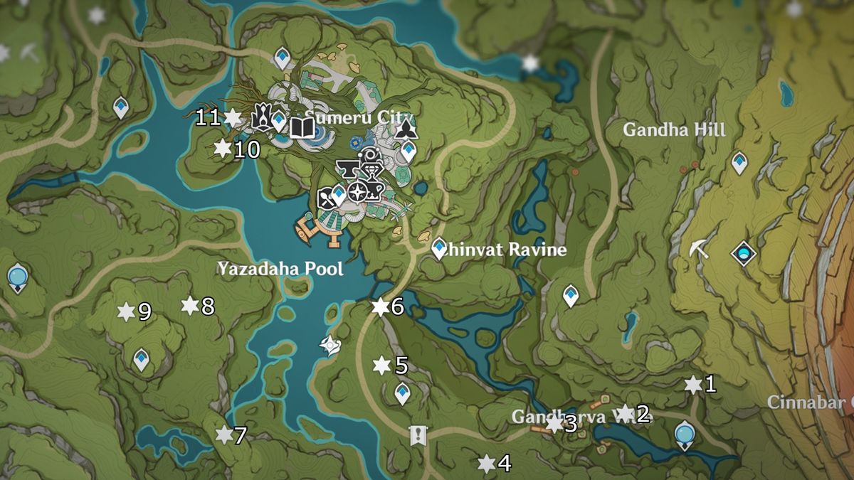 All Genshin Impact Dendroculus locations | GamesRadar+