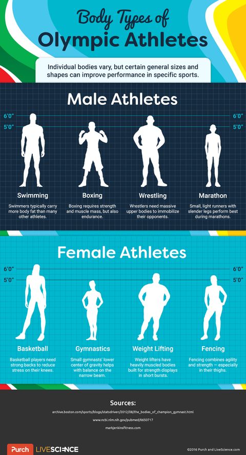 Olympic Form: How Sports Influence Body Shape | Live Science