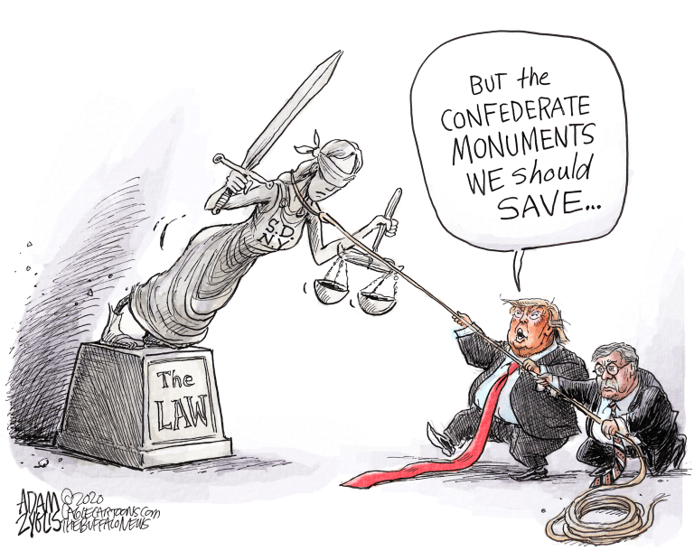 7 criminally funny cartoons about Trump and Barr's DOJ takeover | The Week