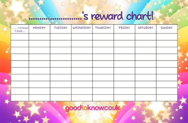 Reward chart | GoodtoKnow
