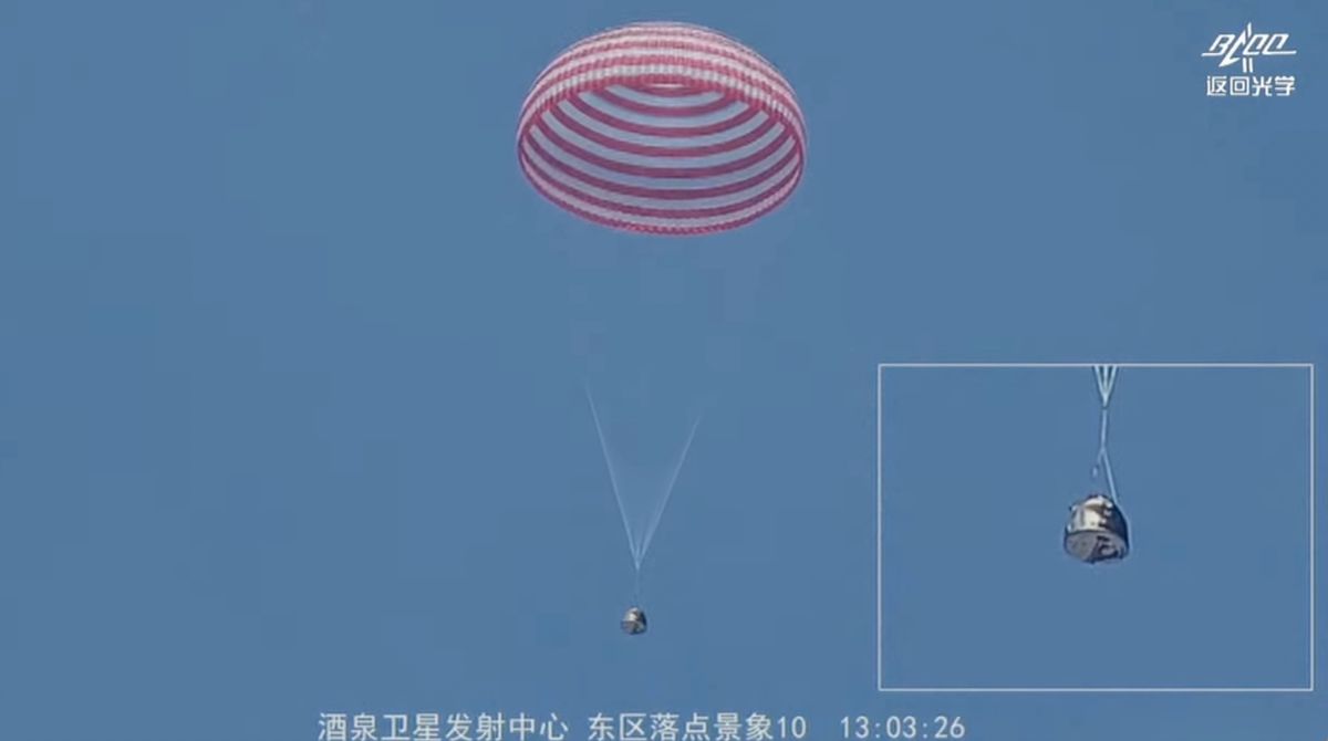 China's Shenzhou 19 astronauts return to Earth after 6 months aboard Tiangong space station ...