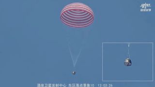 China's Shenzhou 19 astronauts return to Earth after 6 months aboard Tiangong space station ...