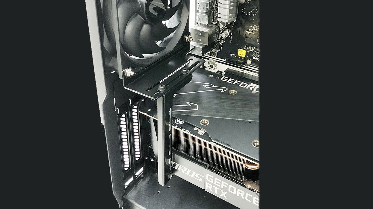 Japanese GPU Mount Uses 120mm Fan to Prop Up Graphics Card | Tom's Hardware