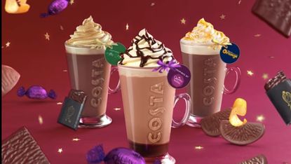 Costa Coffee launches it's new festive menu with three new flavours ...