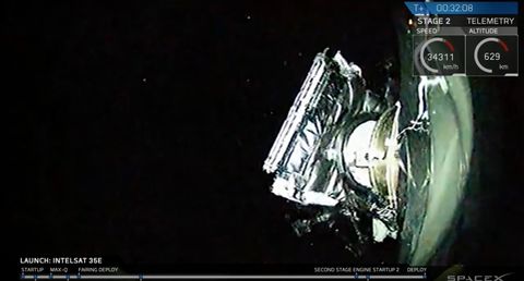 SpaceX Launches Super-Heavy Intelsat 35e Satellite (Photos) | Space