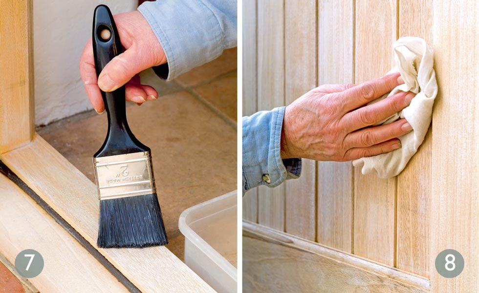 How to lime wood to get that white wash effect | Real Homes