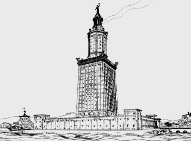 Massive blocks from the Lighthouse of Alexandria, an ancient wonder ...